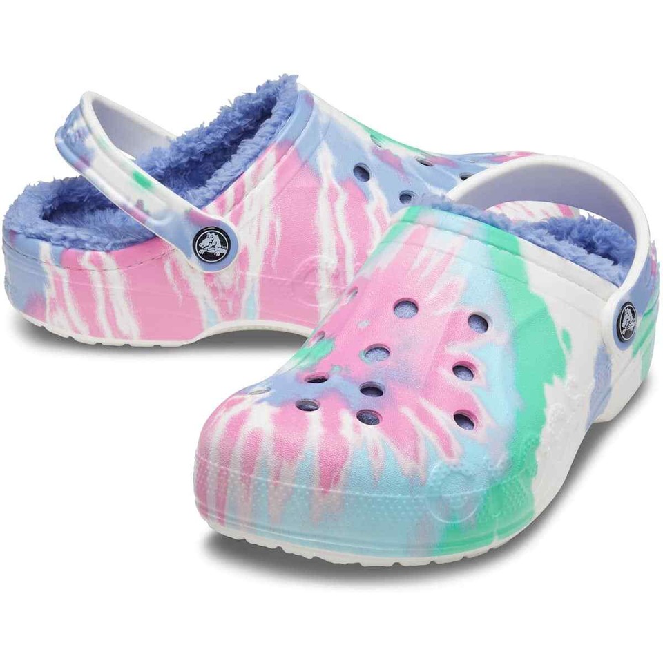 Crocs Men's and Women's Slippers - Baya Tie Dye Lined Clogs, Indoor ...
