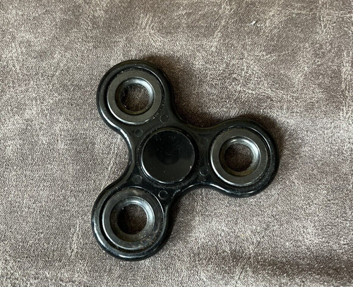 Tri Fidget Hand Spinner Triangle Metal Black Finger Toy Focus ADHD ...