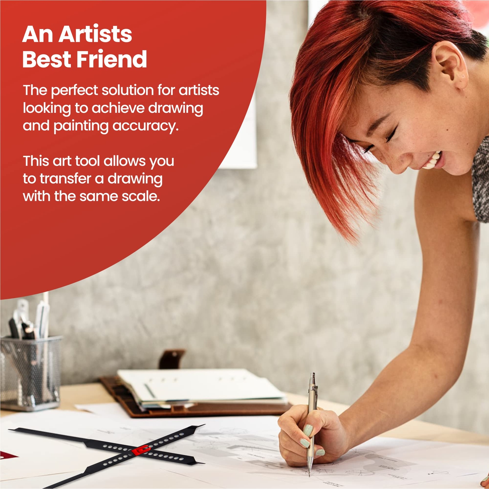 Accurasee Artist Proportional Scale Divider Drawing Measurement Tool ...