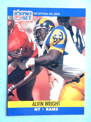 Alvin Wright #556 Pro Set 1990 Football Card (Los Angeles Rams) | eBay