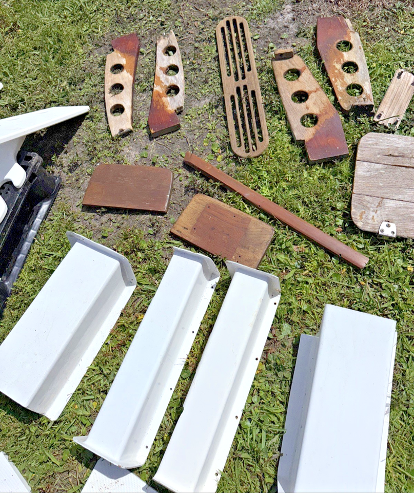 Shamrock 17-20 Ft Teak And Starboard Body Deck Parts Lot Will sell ...