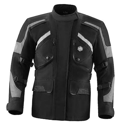 Motorcycle Jacket Adventure Mens Riding Armored Airflow Dirt Bike Large ...