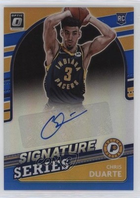 2021-22 Panini Donruss Optic Blue Prizm 12/25 Chris Duarte Rookie Auto ...