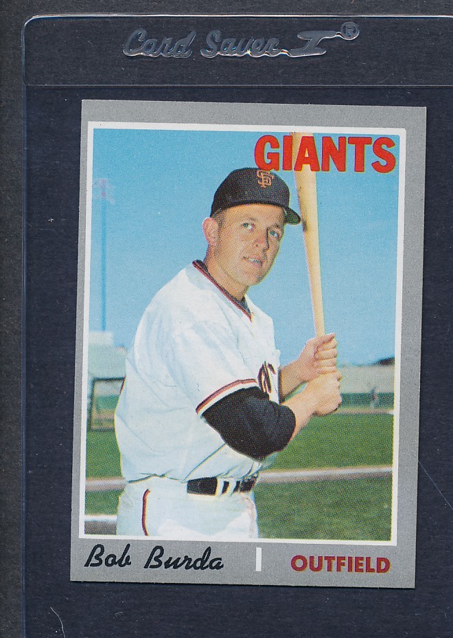 1970 Topps #357 Bob Burda Giants EX *1332 | eBay