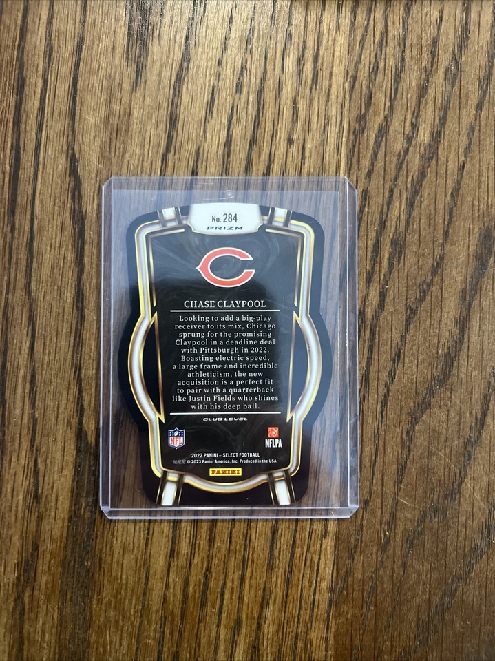 2022 Panini Select Club Level Red & Black Prizm Die-Cut CHASE CLAYPOOL ...