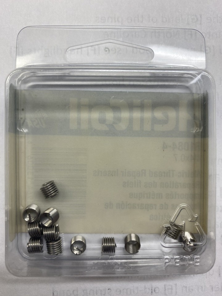 R1084-4 HeliCoil THREAD REPAIR INSERTS M4 x 0.7 New 12 Pieces in ...