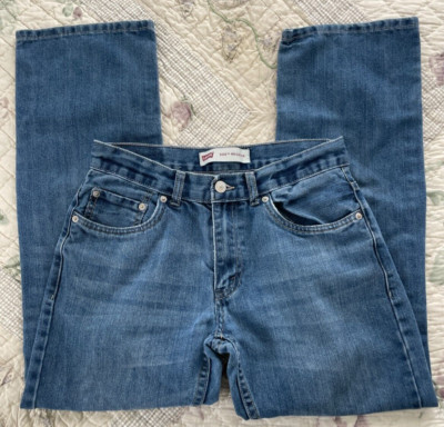 Boys Levi's 505 Regular Demin Blue Jeans Size 16 Regular Youth | eBay
