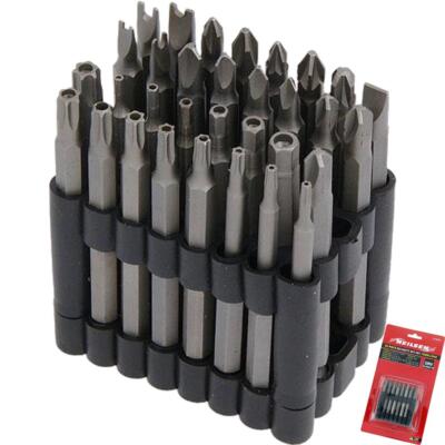 Neilsen 32pc Security Extra Long Screwdriver Bit Set Hex Hex Slotted ...