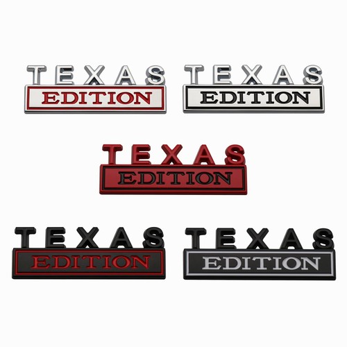 2X Metal TEXAS Edition Car Emblems Fender Tailgate Badge Nameplate (red ...