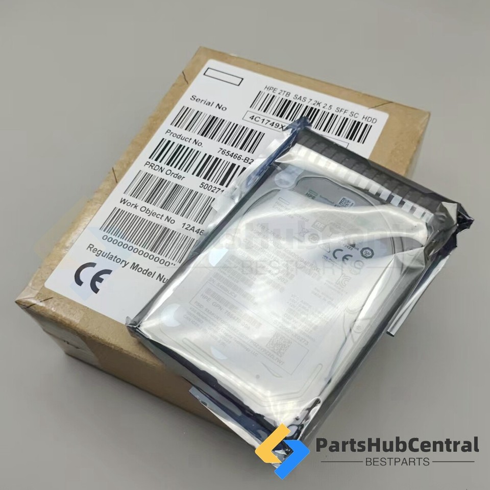 765466-B21 HPE 2TB 12G SAS 7.2K RPM 2.5" 512E HDD 765873-001 765452-002 ...