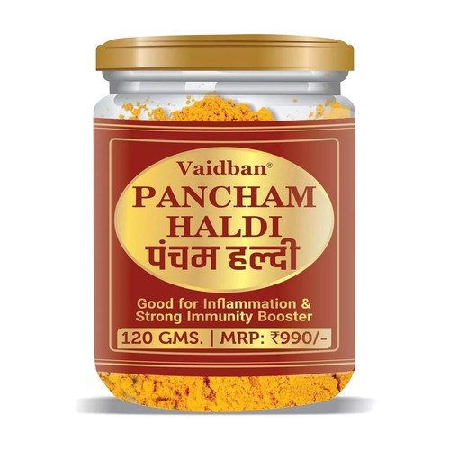 Vaidban Pancham Organic Haldi Powder-Immunity Booster,Turmeric Powder ...