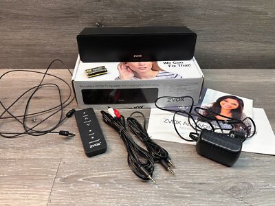 ZVOX AccuVoice Av100 Sound Bar TV Speaker With Hearing Aid Technology ...