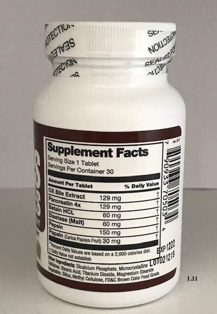 SALES BILIARES ENZYMATIC DIGESTAN 30 TABLETS. 790933705034| eBay