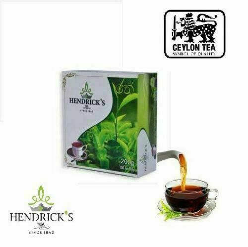 Hendrick's Quality 100 Tea Bags 200g - The Single Origin Pure Ceylon ...