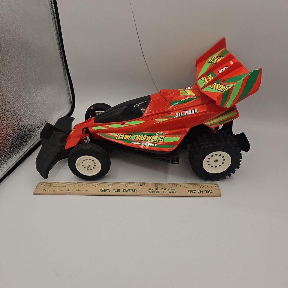 Radio Shack FLAME THROWER II Vintage 2 Speed RC Car Untested Parts Only ...