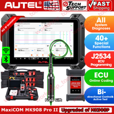 Autel MaxiCOM MK908P PRO II Diagnostic Scanner Programming Upgraded ...