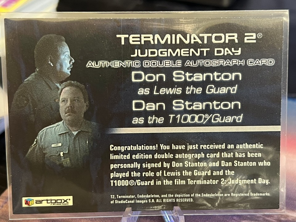 2003 Artbox Terminator 2: Judgement Day FilmCardz Don & Dan Stanton ...