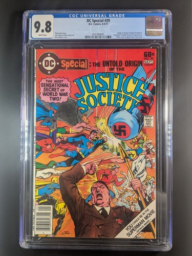 DC Special #29 (DC Comics 1977) CGC 9.8, WHITE PAGES! Hitler Cover ...