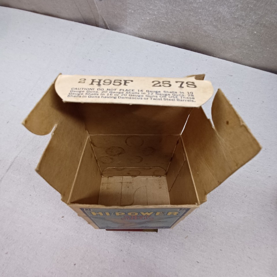 Vintage Federal Hi-Power Shot Gun Shells 20 GA Empty Box Mallard Duck ...
