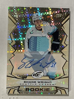 2022/23 UD Ice Shane Wright Rookie Autographed Patch-Gold #14/99 | eBay