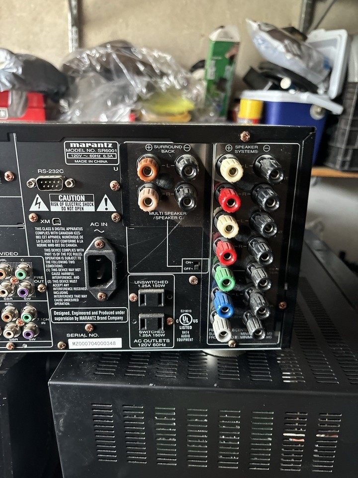 Marantz SR6001 SURROUND SOUND 7.1 Channel A/V RECEIVER - No Remote | eBay