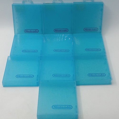 Nintendo NES Official Clamshell Case Blue Cartridge Case Protector Lot ...