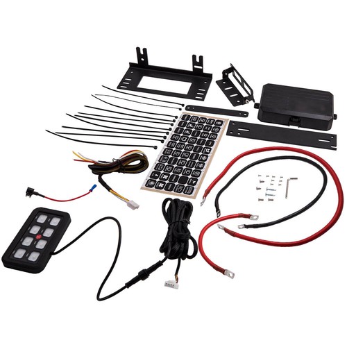 8-Gang On-Off Push Switch Panel USB Blue LED Relay Wiring for Car Boat ...