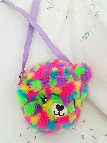 Smiggle Fluffy llama across body bag 80s style KITSCH fluffy bright ...