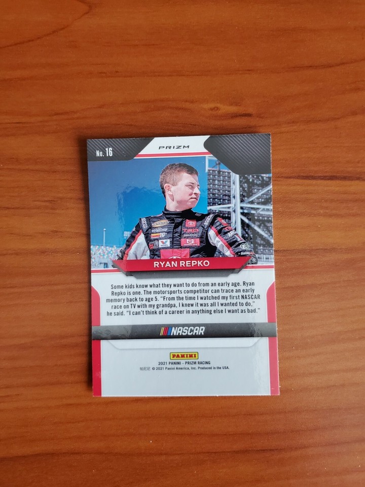 Ryan Repko - 2021 Panini Prizm Racing NASCAR #16 RC - Reactive Orange ...