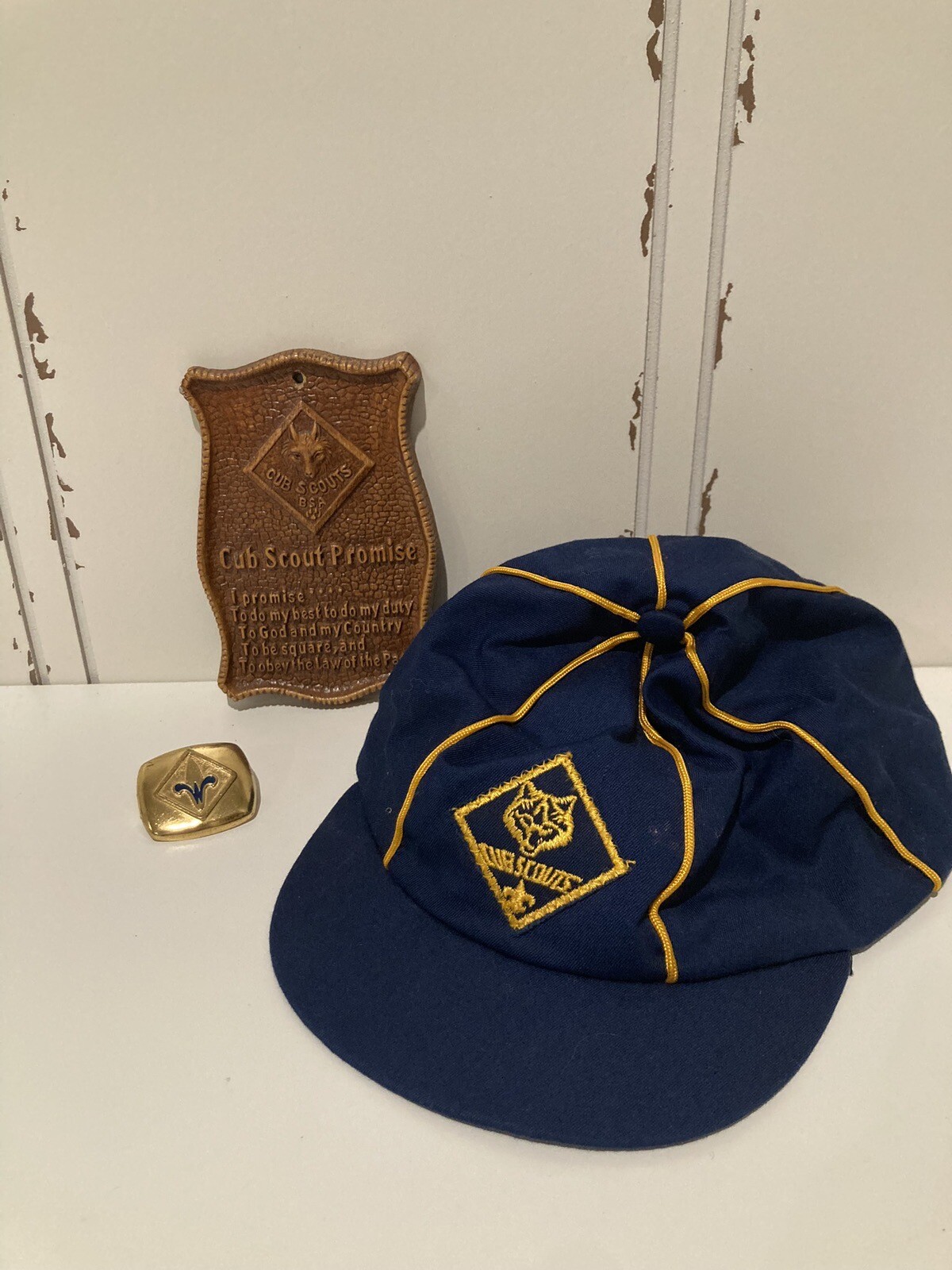 Vintage 1970s Cub Scout Badge Hat & Promise | eBay