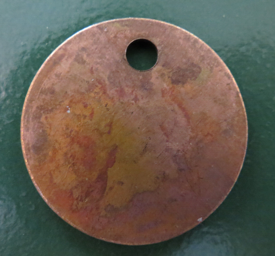 KELLINGLEY Colliery Pit Check Tally - marked PAY CHECK 1188 KELLINGLEY ...