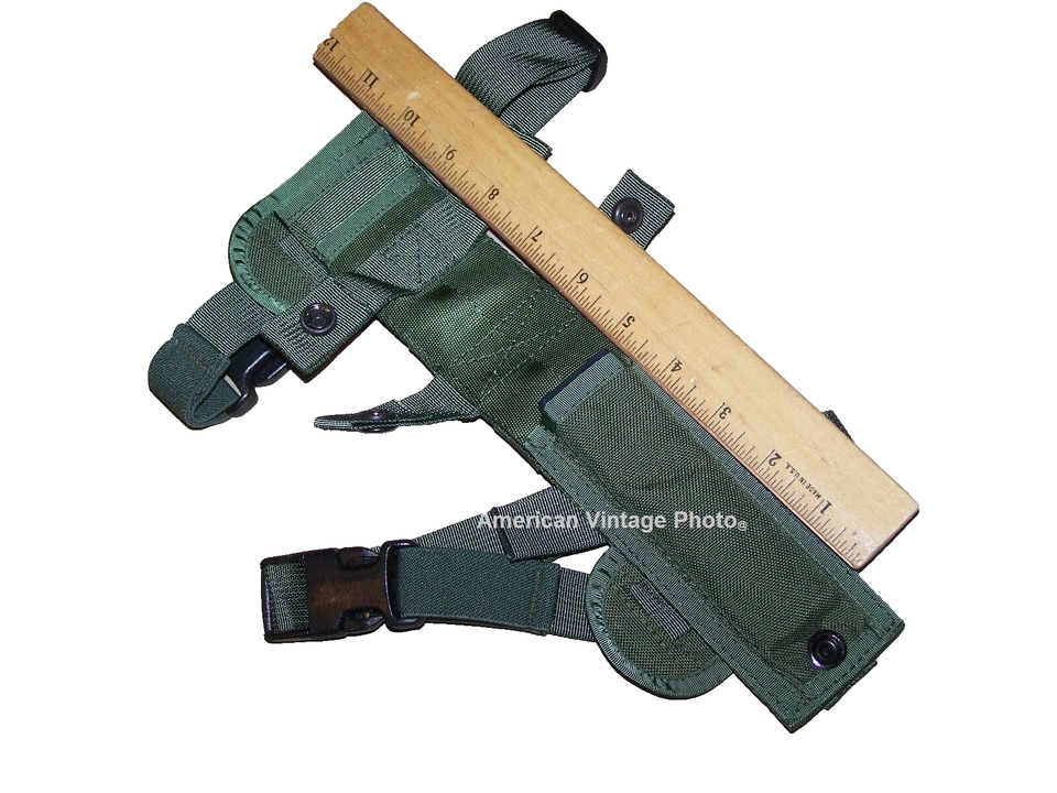 Ontario Sheath f/ ASEK Fixed Blade System Leg Straps Green Nylon Pilot ...