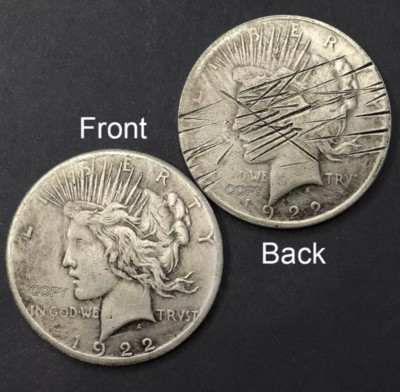 Two Face 2 Sided Coin Scratched Prop Harvey Dent Costume Cosplay Coin ...