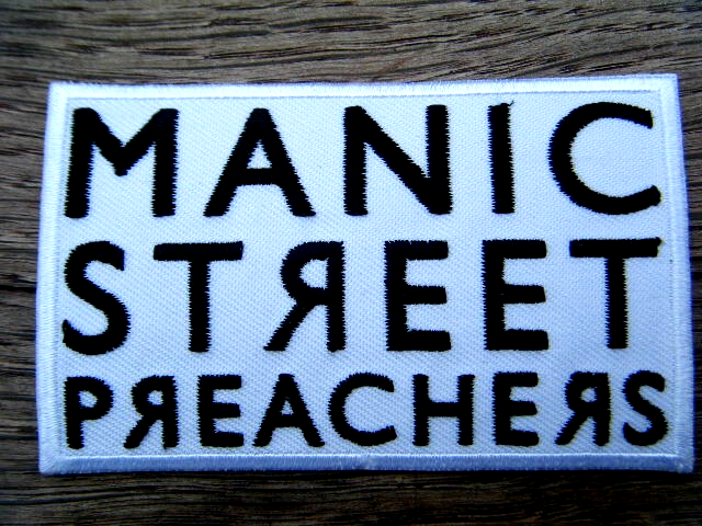 MANIC STREET PREACHERS SEW ON CLOTH BADGE - OLD BAND LOGO DESIGN | eBay UK