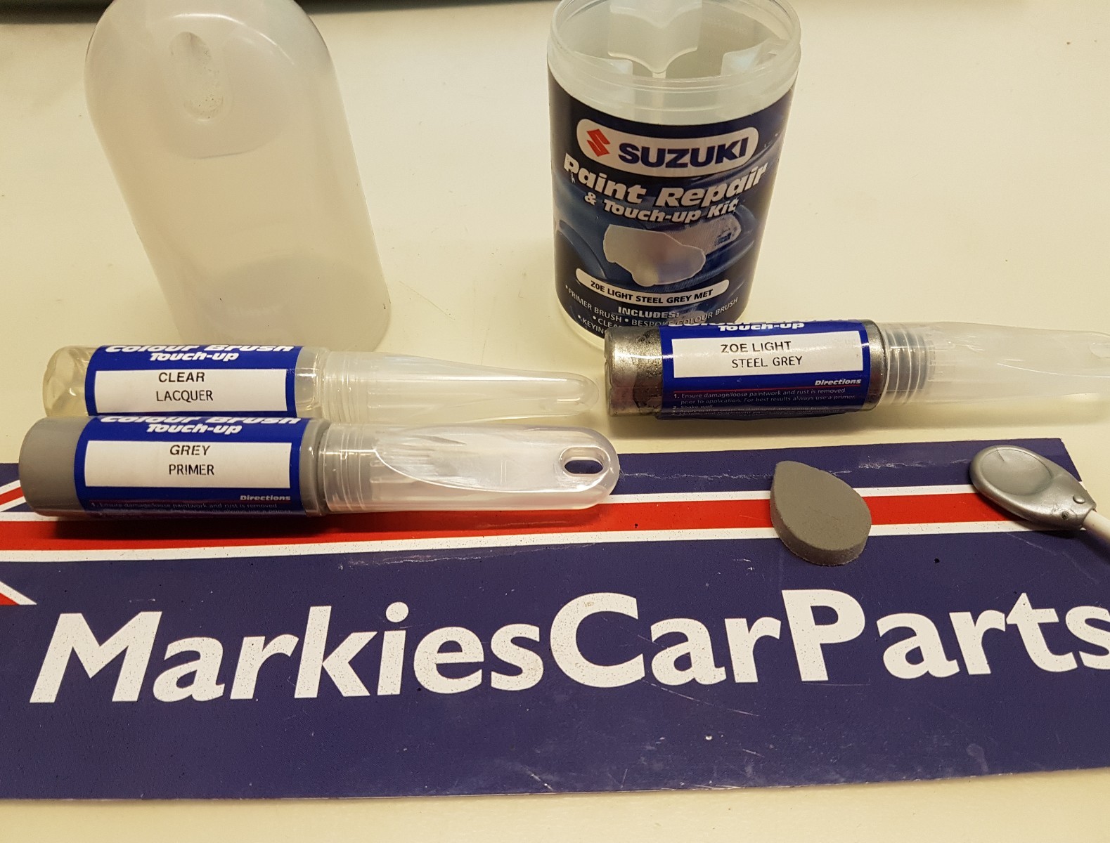 SUZUKI TOUCH UP PAINT KIT PAINT PENCIL STEEL GREY Z0E GENUINE SUZUKI ...