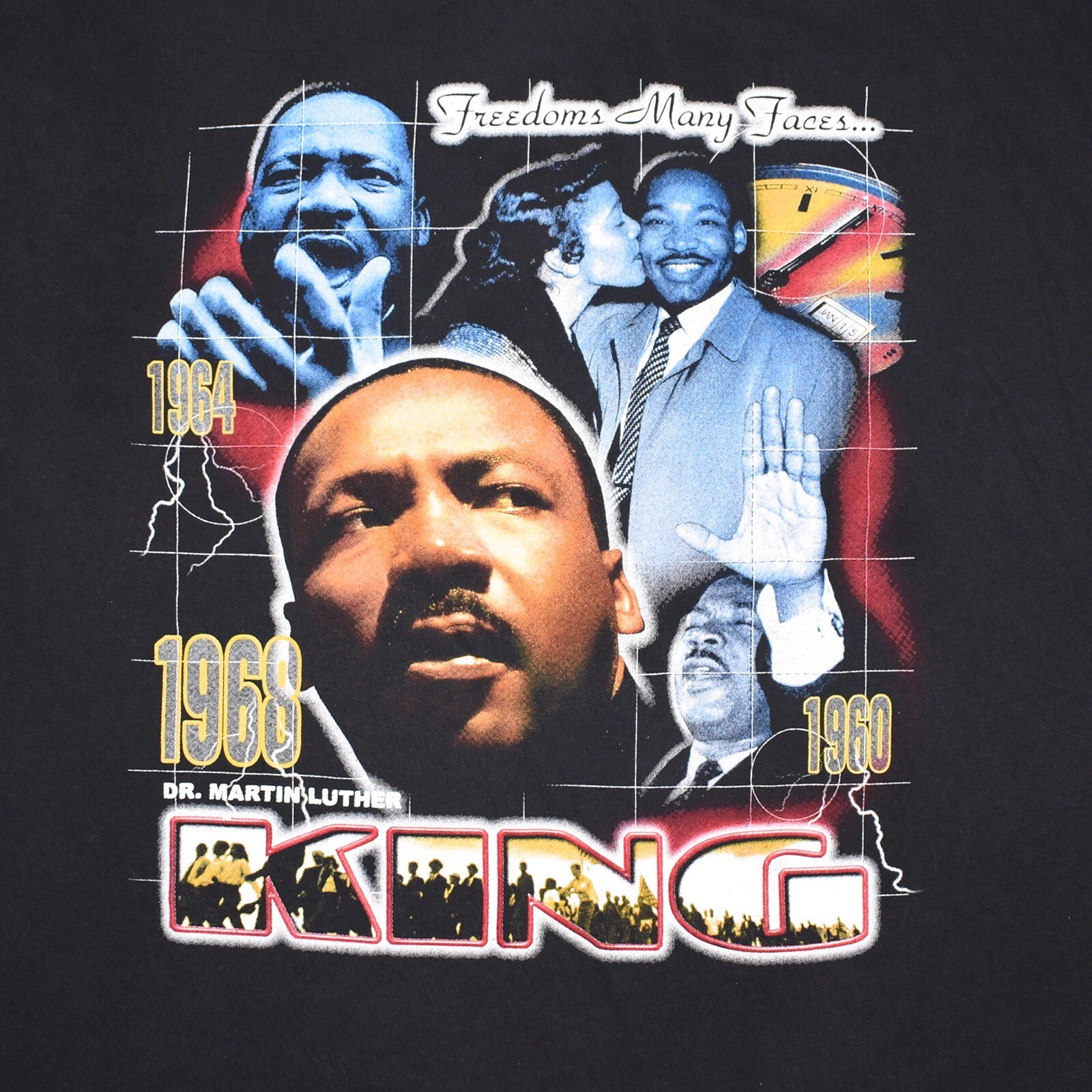 Vintage 90's Bootleg Martin Luther King Shirt - 3XL R… - Gem