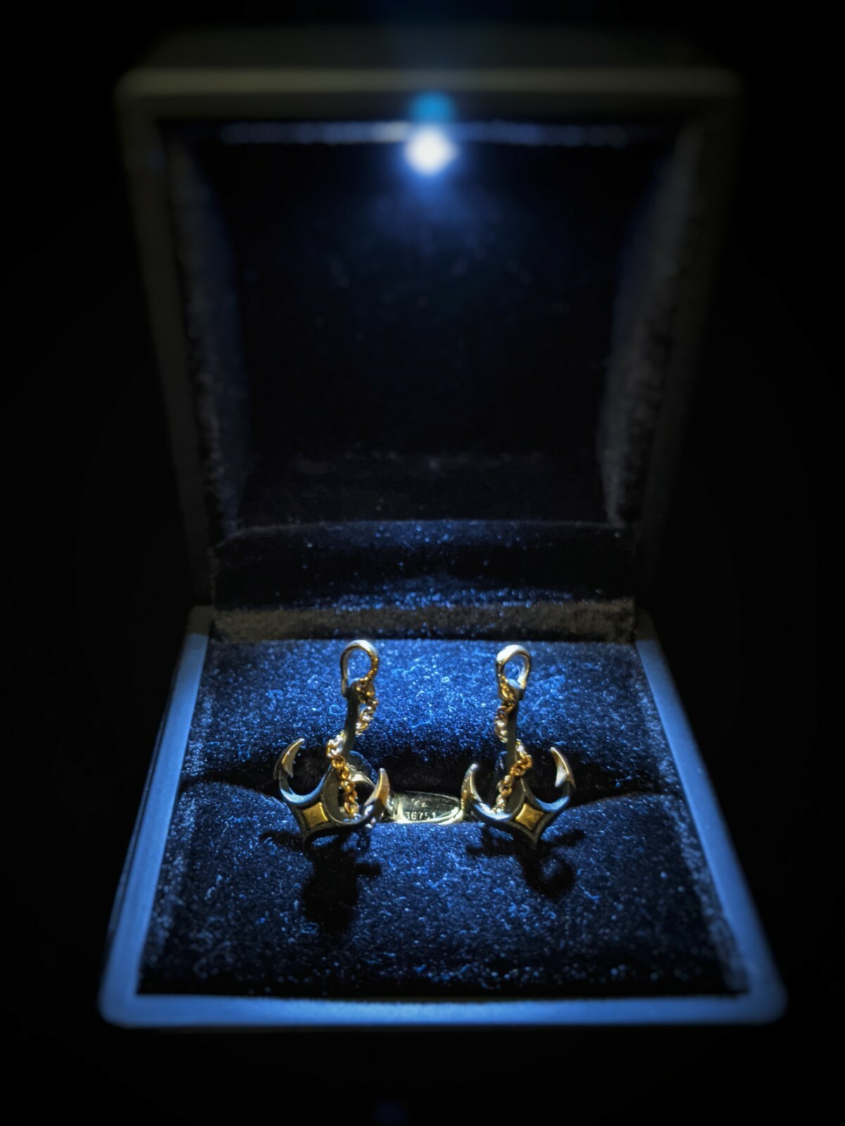 Anchor Cufflinks with LED Display Case | eBay