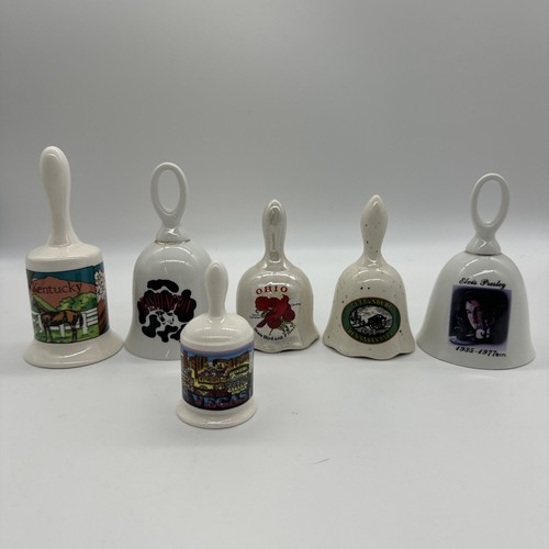 Lot of 6 Mixed Bells, Collection of State bells And 1 Elvis Presley | eBay
