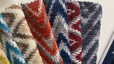 Red Chevron Curtains