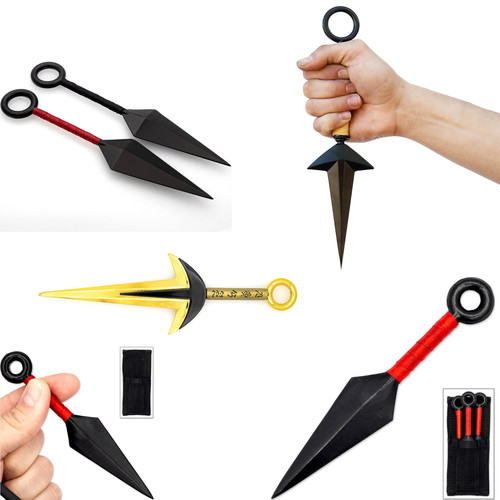 3Pc TACTICAL THROWING KNIFE SET w/ SHEATH Kunai Ninja Metal Hunting Knives Black | eBay