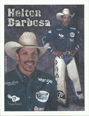 Helton Barbosa PBR Professional Bull Riders Autograph 8x11 Signed Photo | eBay