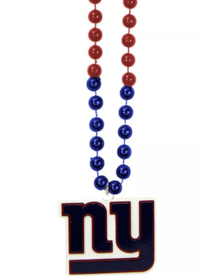 NFL NEW YORK GIANTS BEADS with MEDALLION NECKLACE NFL FOOTBALL Fan ...