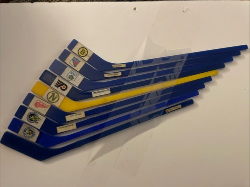 1970-76 ORANGE PRODUCTS NHL HOCKEY KIT MINI STICKS (9) OAKLAND SEALS ...