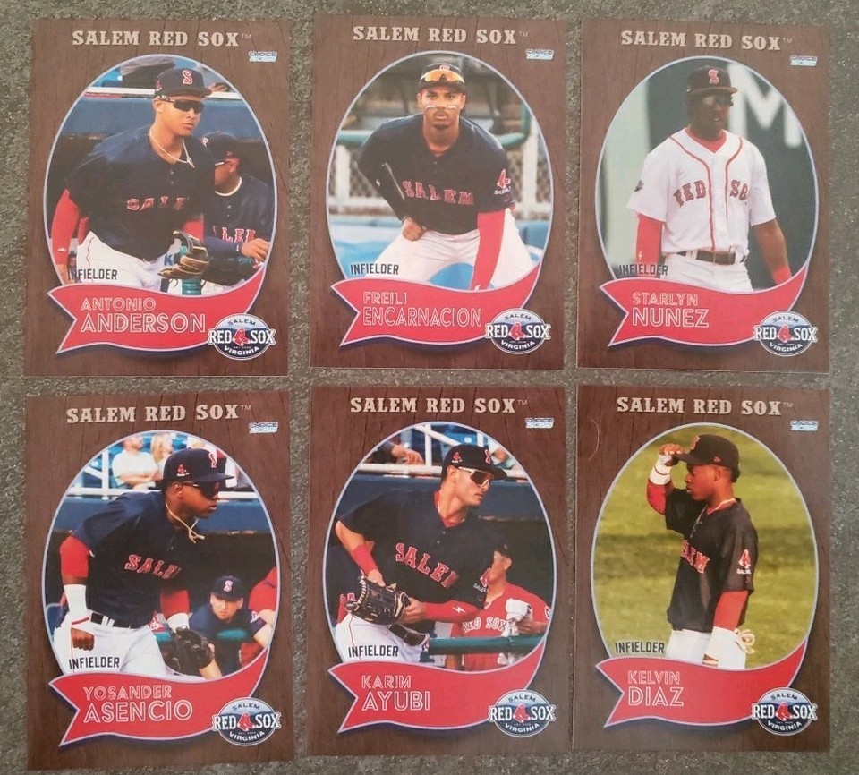 2025 Salem Red Sox SINGLE CARDS from Team Card Set - CHOOSE YOUR PLAYER ...