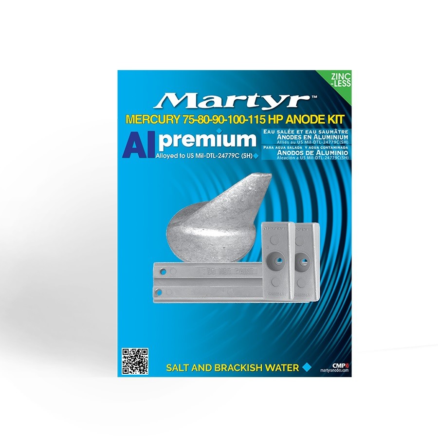 Cmp Cmm75115kita Fits For Mercury 75 80 90 100 115 Anodes Kit ...
