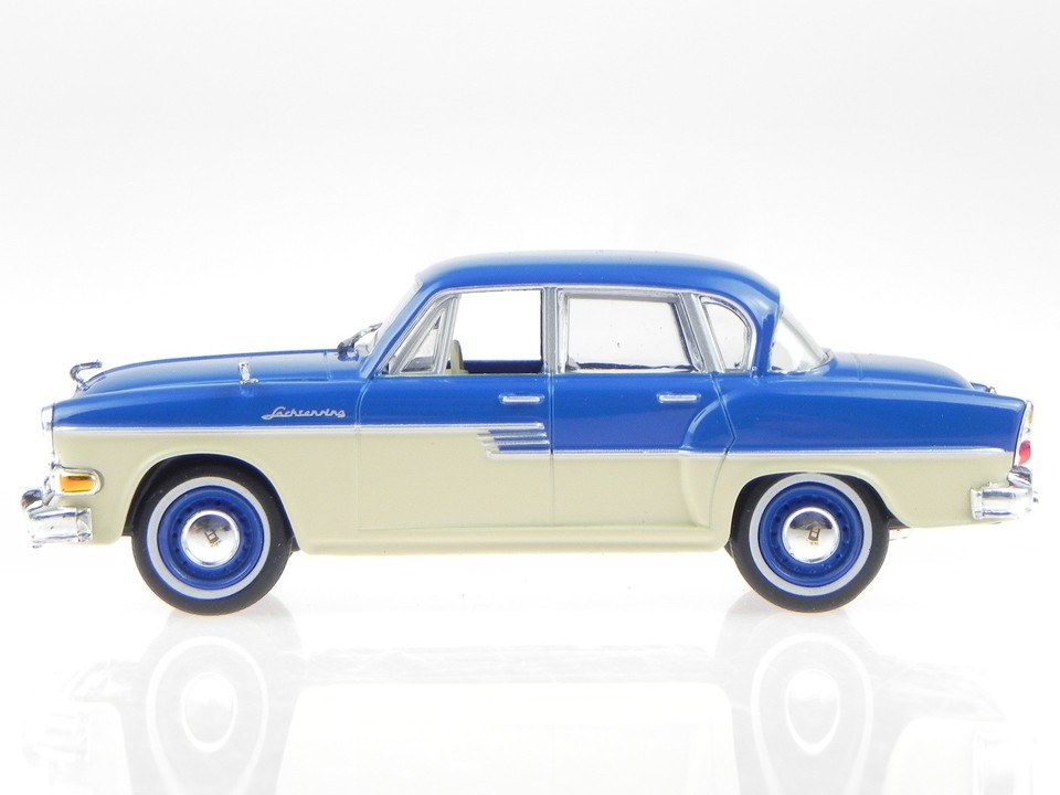 Sachsenring P240 sedan blue GDR Ostalgie deluxe diecast modelcar 1:43 ...