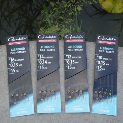 Gamakatsu Pro Commercial ALLROUND BANDED Hooks to Nylon - Ready tied ...