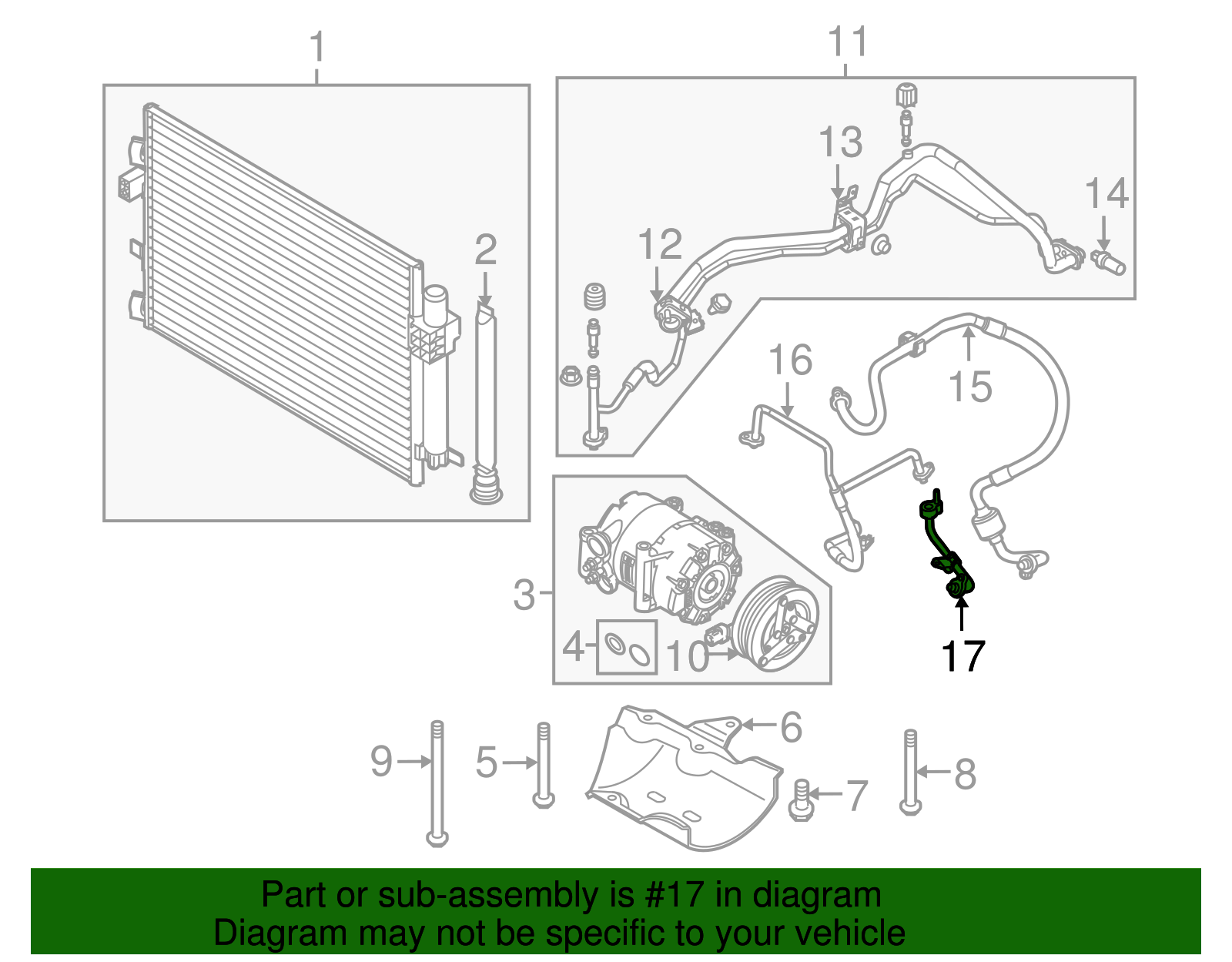 Ford Air Conditioning Parts Diagram