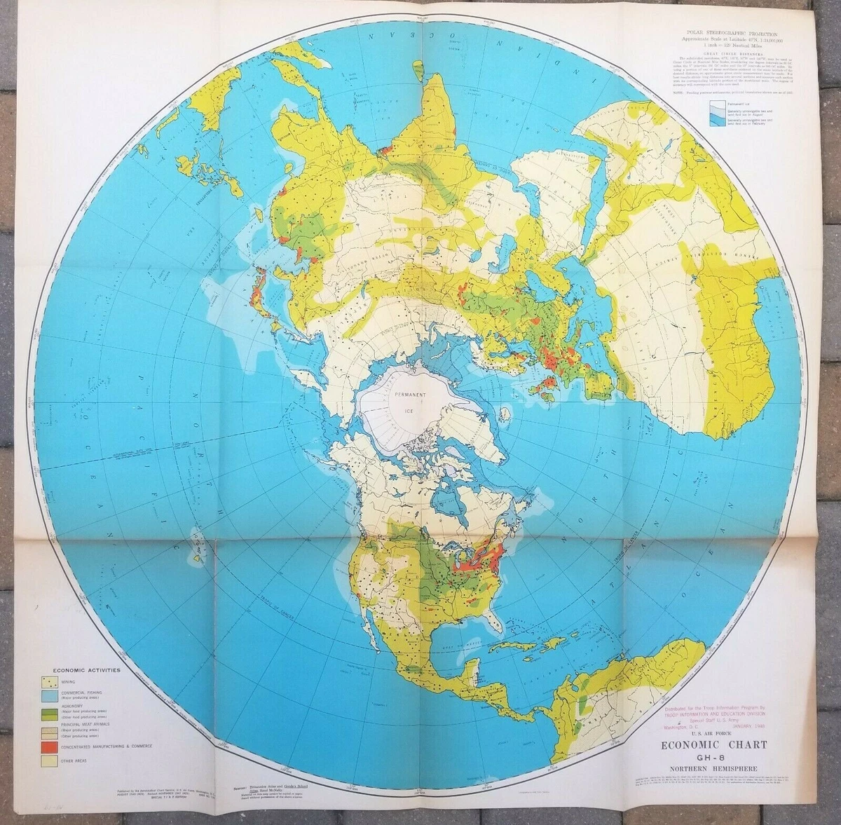North Eastern Hemisphere Blank Map