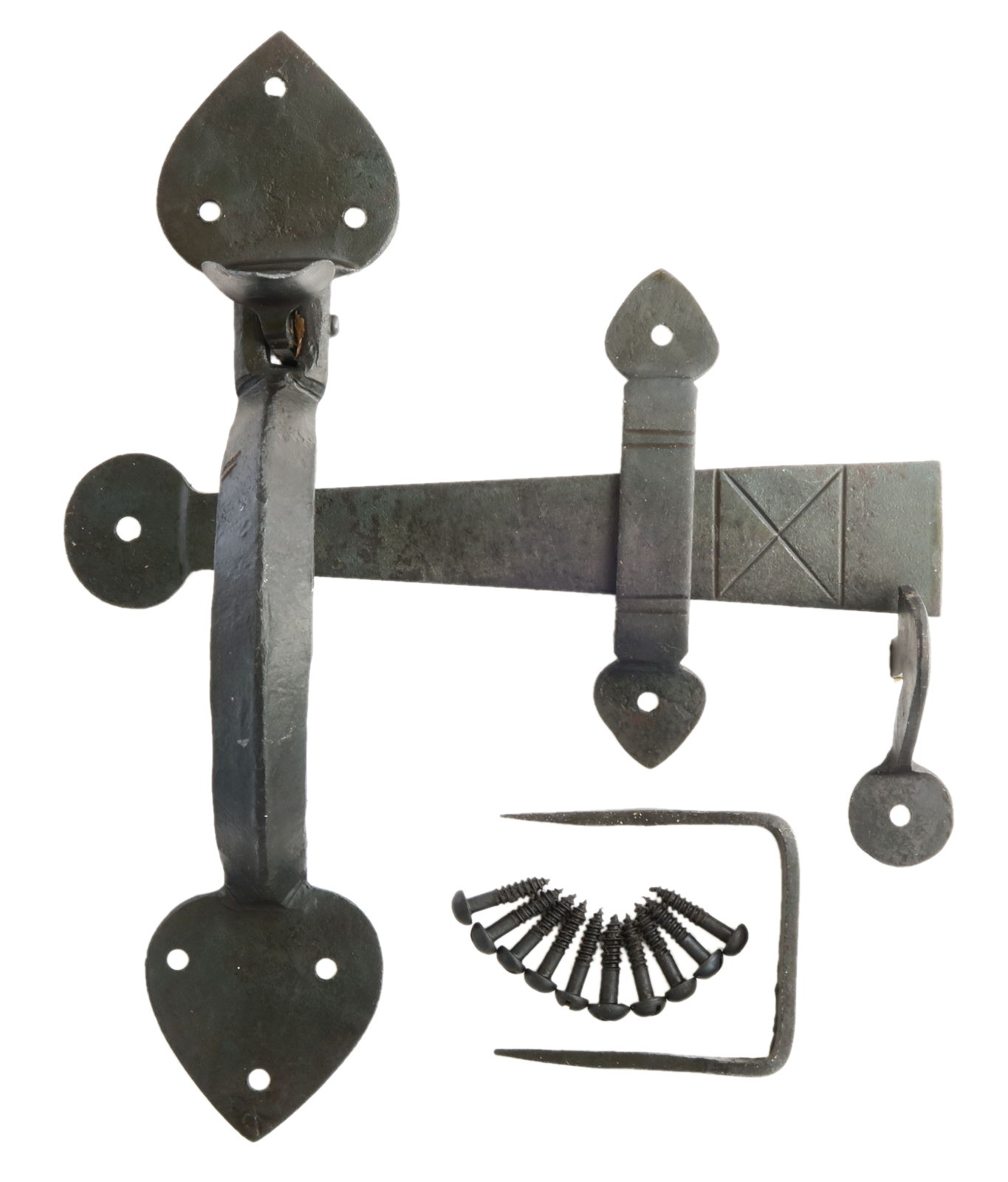 Black Spear Suffolk Thumb Latch – 9" / 23cm antique rustic cottage door ...